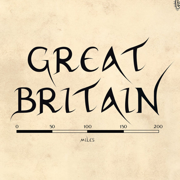 Great Britain Map | Great Britain Lord of The Rings Inspired Map ...